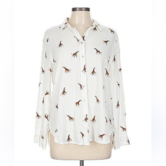 Jane and Delancey | Tops | Jane And Delancey Cream Long Sleeve Button ...